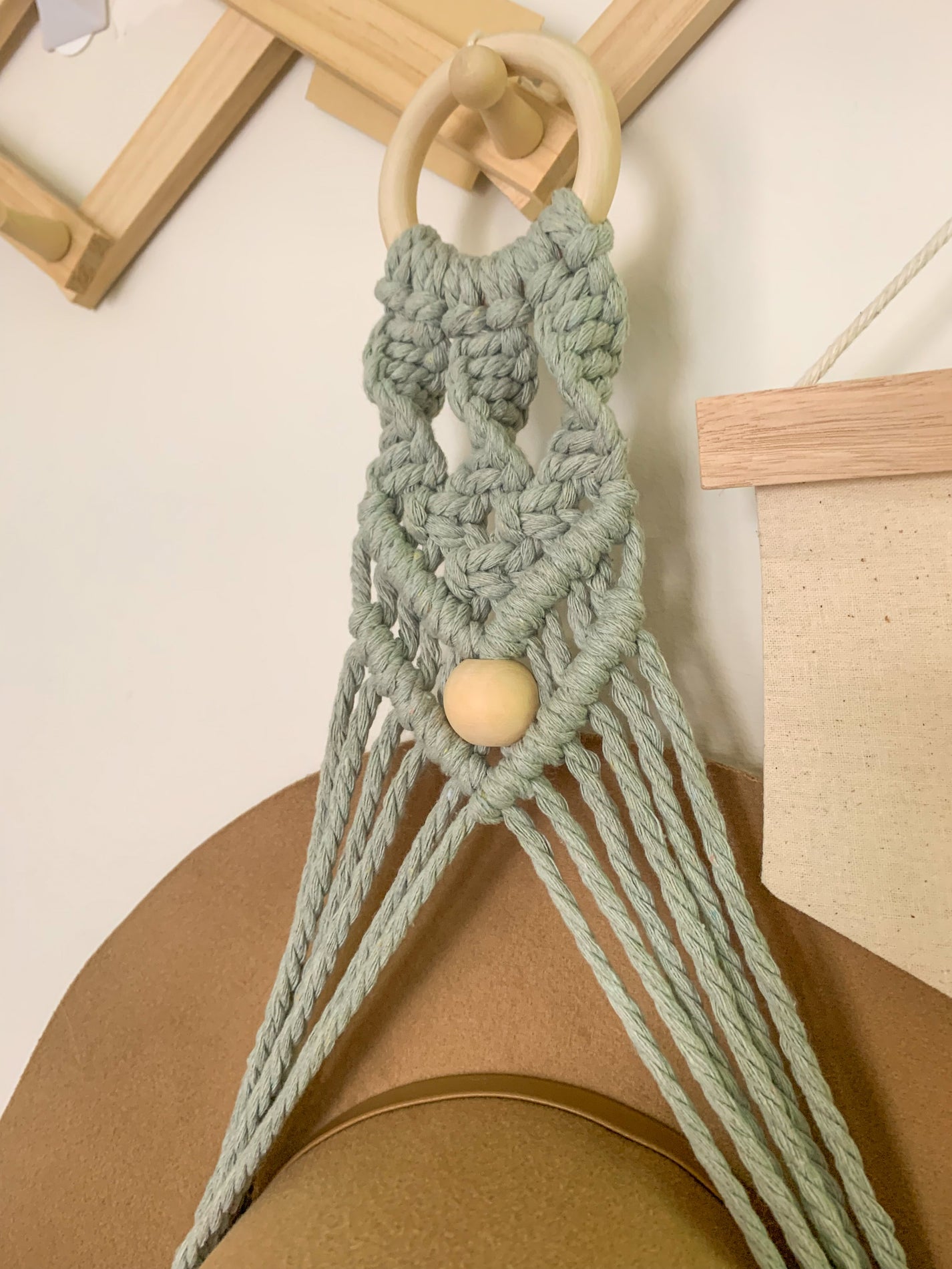 CALYPSO Beaded Macrame Double Hat Hanger – Cord & Clove